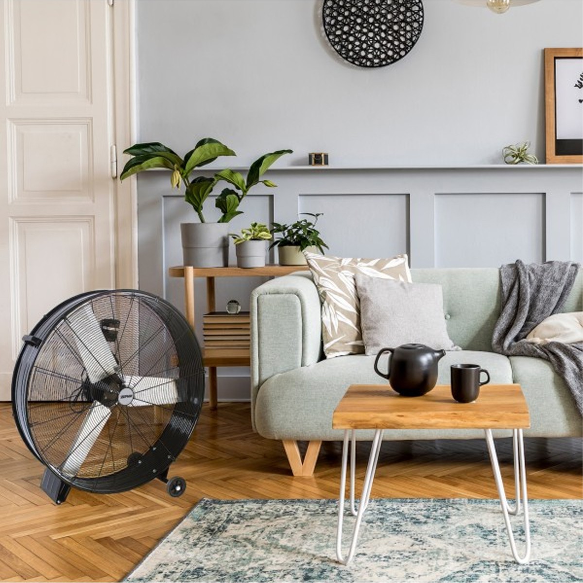 Ventilatore industriale da pavimento alta velocità Ø 90cm Zephir ZDM90CM