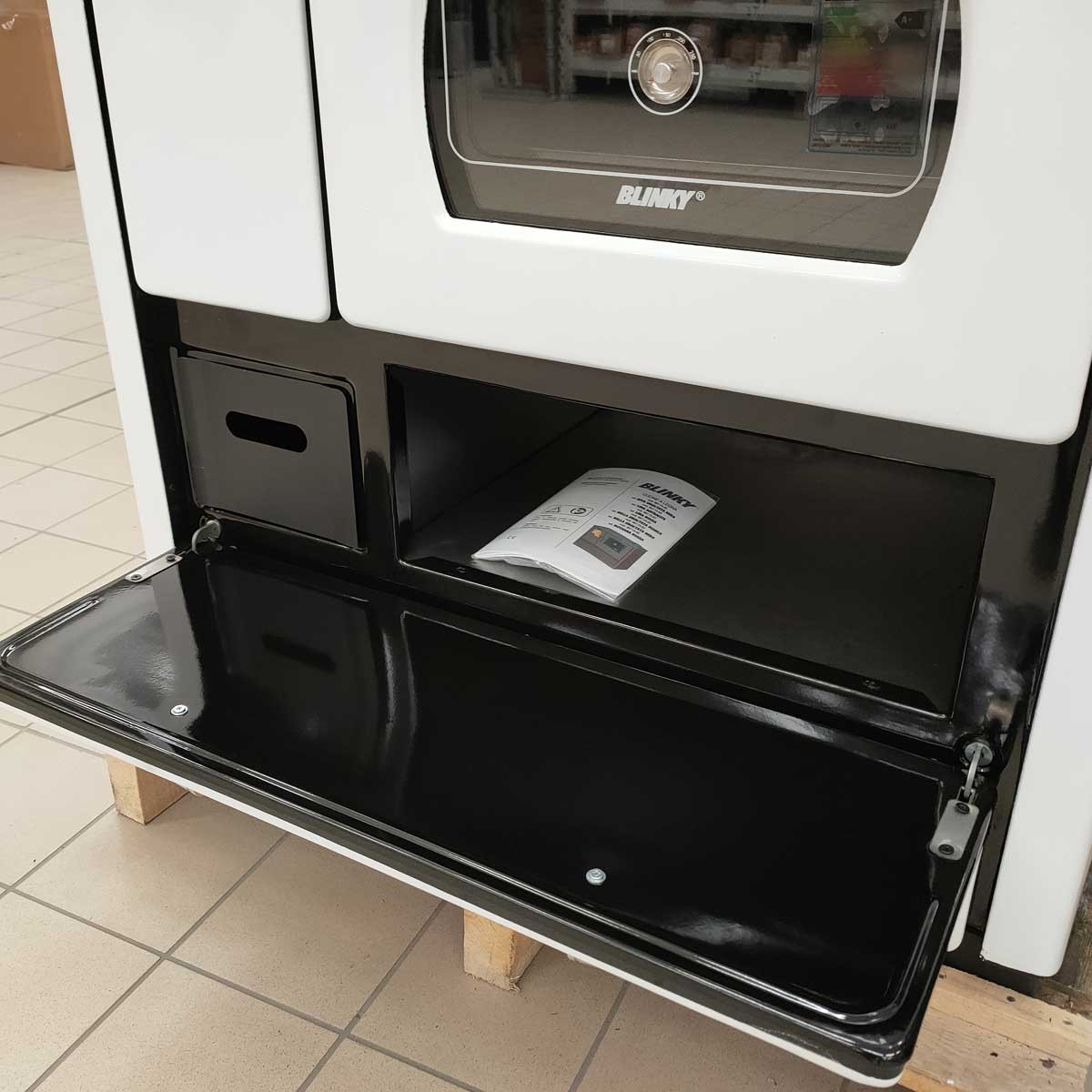 Cucina a legna economica Bella acciaio bianco Blinky in offerta