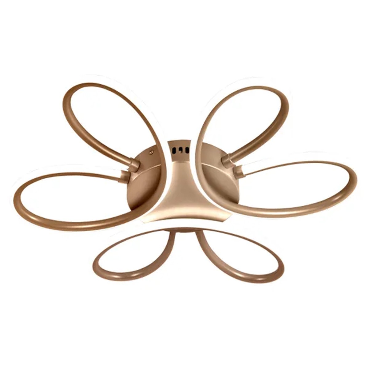 Plafoniera LED design Fiore Champagne, 2300 lumen - online